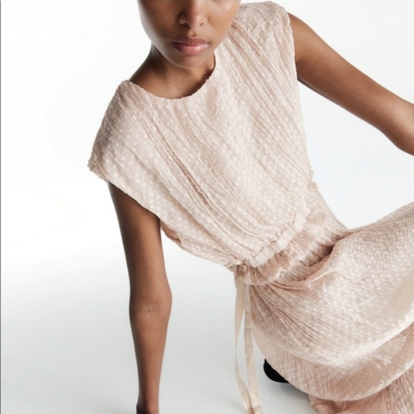 Zara | Dresses | Zara Cream Midi Dress | Poshmark